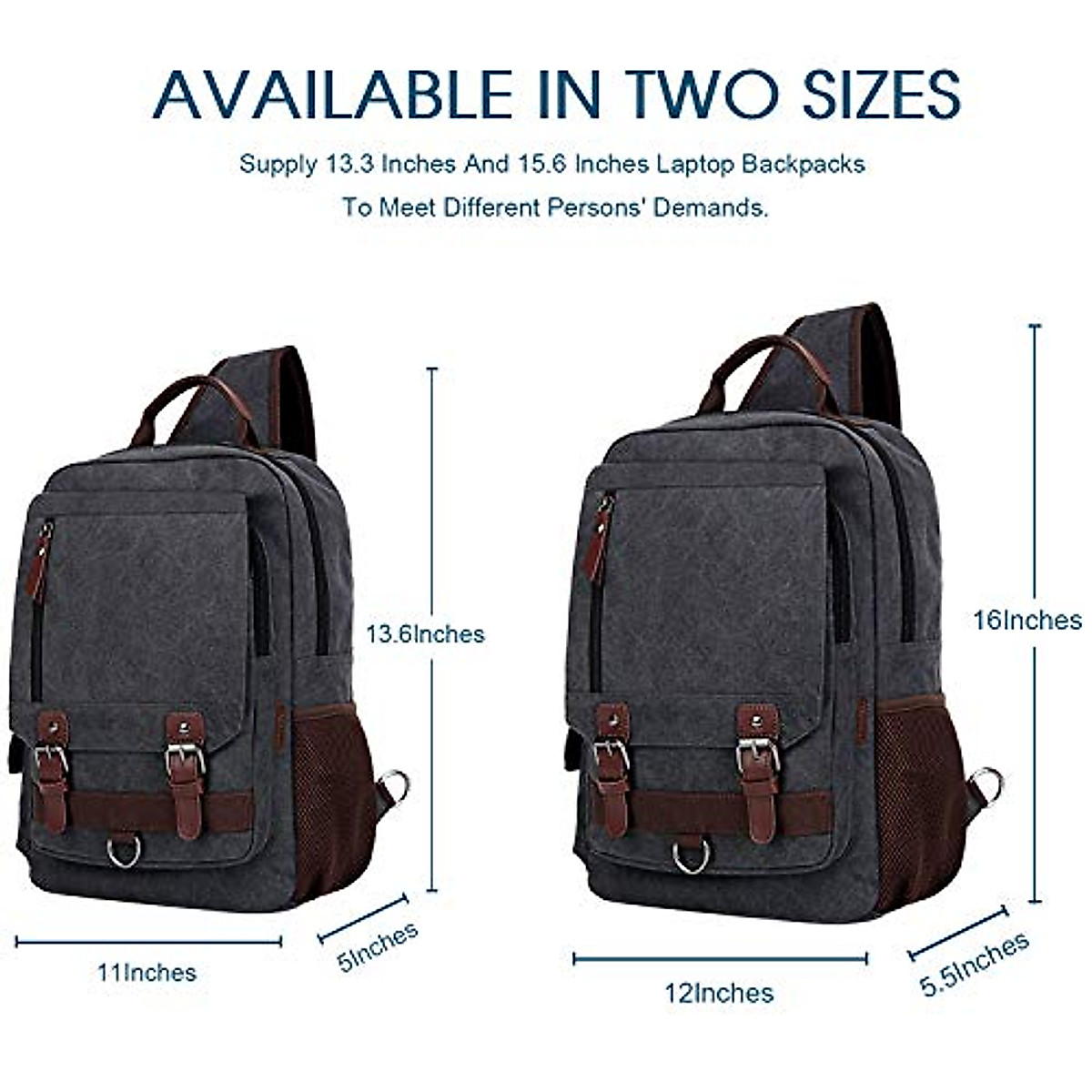 WOWBOX Sling Bag for Men Sling Backpack 13.3" Laptop Messenger Bag