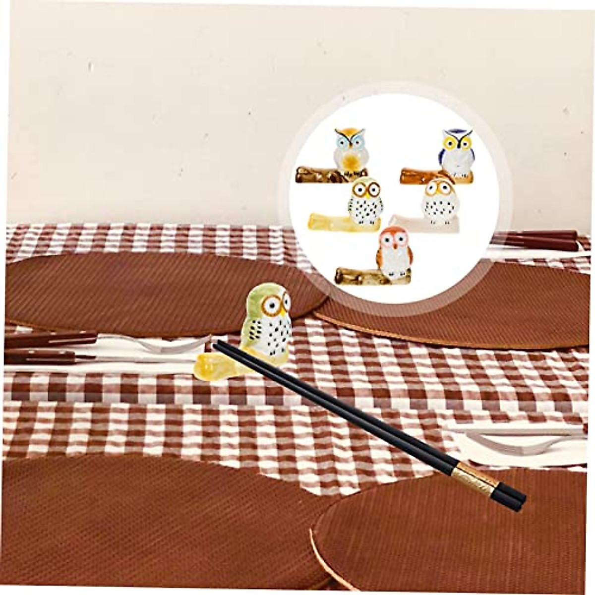Luxshiny 10 Pcs Ceramic Chopstick Rest Fork Rest Pottery Chopstick Holders Animal Chopstick Holder Pretty Chopstick Holders Animal Decor Kitchen Chopstick Rest Chopsticks Bracket Ceramics