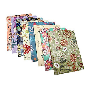 BaodeLI 24pcs Mini Notebook,Floral Patterns Portable Pocket Journal Steno Memo Notebook MiniDaily NotePad(8 Patterns,Ruled Pages)