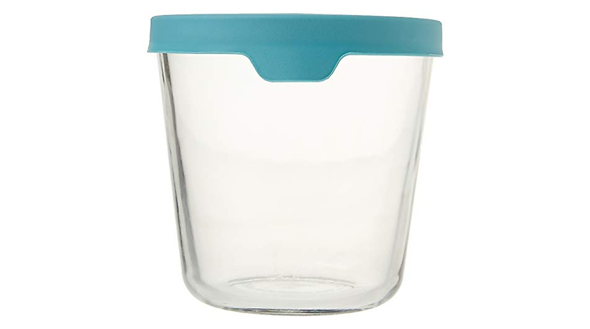 Anchor Hocking 7-Cup Glass Food Storage Container with Leak-Proof Lid
