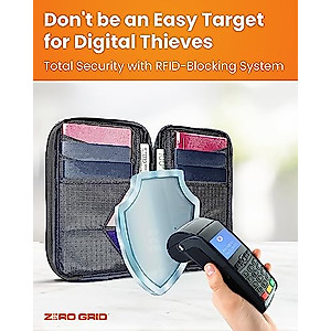 Travel Wallet & Family Passport Holder w/RFID Blocking- Document Organizer Case (Shadow)