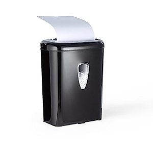 Amazon Basics 6 Sheet High Security Micro Cut Paper and Credit Card Home Office Shredder, Black