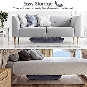 Giantex Floor Chair with Back Support, Folding Sofa Chair with 14 Adjustable Position, Padded Sleeper Bed, Couch Recliner, Floor Gaming Chair, Meditation Chair, Gaming Floor Chairs for Adults(Gray)