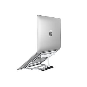 Laptop Stand,Portable Laptop Stand for Desk, Adjustable Folding Aluminum Computer Stand Desktop Riser,Multi-Angle Ergonomic MacBook Holder,Upgraded Design Makes Laptop Holder More Stability