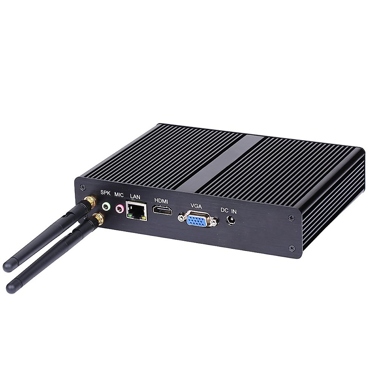 HUNSN Fanless Mini PC, Desktop Computer, HTPC, Nano Kodi Box, J1800 N2910 N2920 N2930, Windows 11 / Linux Ubuntu, BM11, VGA, HDMI, USB3.0, 4 x USB2.0, LAN, 4G RAM, 64G SSD