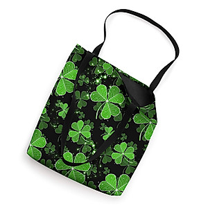 Shamrock Three Leaf Clover Pattern Lucky St Patrick Day Tote Bag