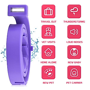 Kewaii Calming Collar for Cats Adjustable Waterproof Calm Collar 60 Days Effective Reduce Anxiety, Persistent Natural Pheromone, Up to 15 Inch (2pack)