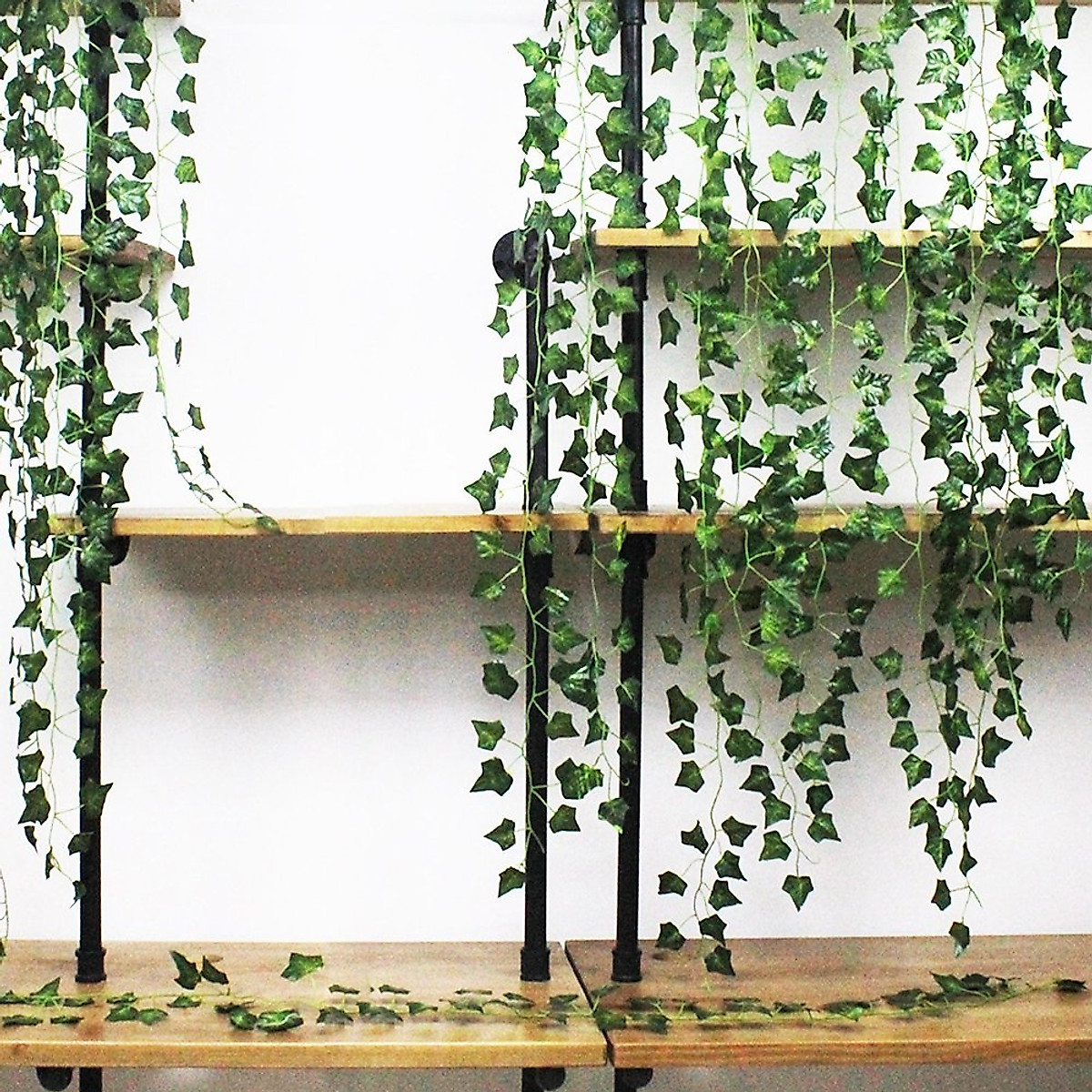 Gooteff 84 Ft Fake Plants Artificial Ivy Leaf Greenery Garland Plants Fake Hanging Vine Garland Fake Leaves for Party Garden Office Christmas Wedding Wall Home Decor（12 Pack）