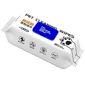 Dog Cat Cleaner, Natural Pet Wipes, Ear Eye Cleaner, Puppy Wipes, Cat Cleaning Pads, Pet Care Wipes, Natural Pet Cleaning Wipes for Dogs, Cats, and Small Animals