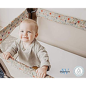 SheetWorld Fitted 100% Cotton Flannel Pack N Play Sheet Fits Graco 27 x 39, Flannel FS4 - Blue, Made in USA