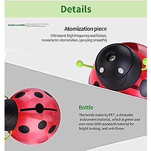 Julyfox Portable Cool Mist Humidifier 260ml Aroma Essential USB Powered Beatles Unique Outlook(Red)