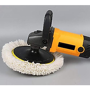 Sisha-A Wool Polishing Pads, 2 Pack 6" Buffing Pads with Hook and Loop Back for Compound, Cutting & Polishing, 100% Natural Wool, Thick and Aggressive