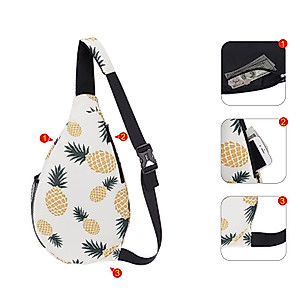 HUA ANGEL Sling Backpack - Unisex Crossbody Chest Bag Daypack Casual Shoulder Backpack for Travel Outdoor Hiking Cycling