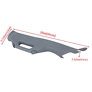 A Pillar Grab Handle Interior Trim Compatible with 2011-2016 Ford F-250 F-350 F-450 F-550 Super Duty Replacement for BC3Z-2503599-AC - Gray Left Driver Side