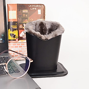 Bleiou Pack of 2 Soft Plush Lined Eyeglasses Holder Stand Protective Glasses Holder Stand (Style G)