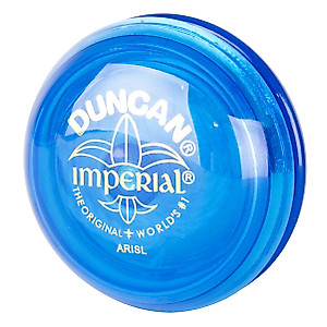 Duncan Toys Imperial Yo-Yo, Beginner Yo-Yo with String, Steel Axle and Plastic Body, Blue