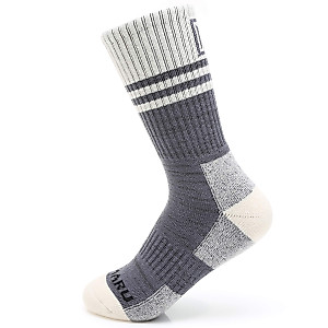 MIRMARU Women’s 5 Pairs Hiking Socks- Moisture Wicking Outdoor Athletic Sports Cushion Crew Socks (M231-MEDIUM)