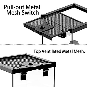 SARUFO Reptile Terrarium (9Pieces) 8 * 8 * 12 Amphibian Vertical Habitat Tank Starter Kit, Suitable for Small Reptiles Such as Geckos, Snakes, Lizards, Chameleons, Serpents(8 * 8 * 12 inchs)
