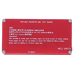 Spot Welder, Portable Transistor Spot Welder with LCD Screen DIY Mini Spot Welder Spot Welding Machine Equipment Handheld Welding Pen Kit for Battery