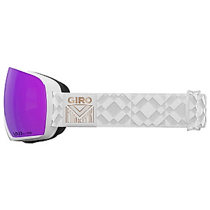 Giro Lusi Ski Goggles - Snowboard Goggles for Women - White Limitless Strap with Vivid Pink/Vivid Infrared Lenses