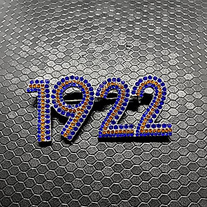 Sorority SIGMA GAMMA RHO society Jewelry 1922 Rhinestone Metal Brooch pin