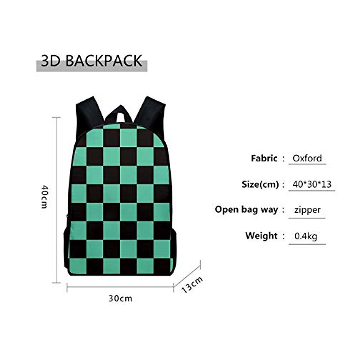 Noyiban Horror Game Doors Backpack Anime Monster Figure Backpack Casual Large Capacity Shoulder Backpacks Set for Outdoor