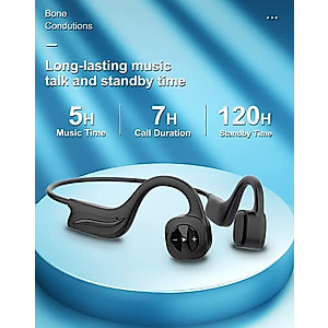 amzluv Swimming Wireless Headphones, Bone Conduction Headphones with Built-in 8GB Memory Support MP3 and Bluetooth Connection
