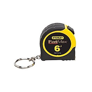 Stanley Fat Max Fmht33706 1/2" X 6' Fatmax® Keychain Tape Measure, 12 Pack