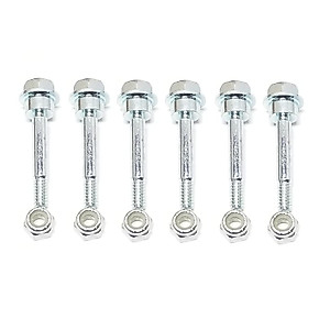 LAWN & GARDEN AMC 6 Pack of Shear Pins & Nuts Compatible with Craftsman Poulan Husqvarna Shear Pin Kit 188243 or 532188243