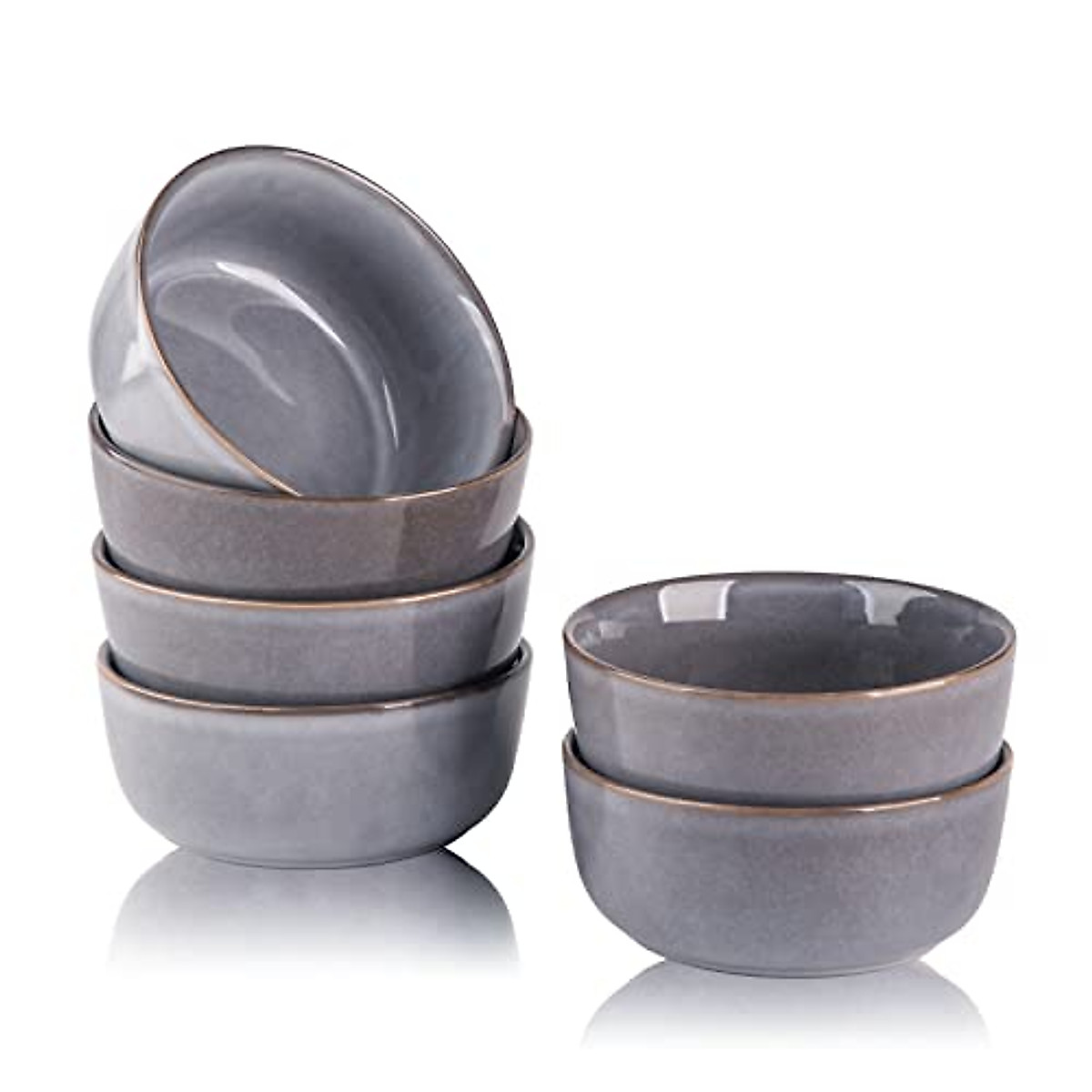 AmorArc Cereal Bowls Set of 6 for Kitchen, 26oz Stoneware Soup Bowls Set for Cereal,Soup, Modern Kitchen Bowls for Meal, Dishwasher &Microwave Safe, Reactive Glaze