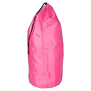PATIKIL Clothes Storage Drawstring Bag, Extra Large Clothing Blankets Organizer Bag with Strap for Camping Home, Pink