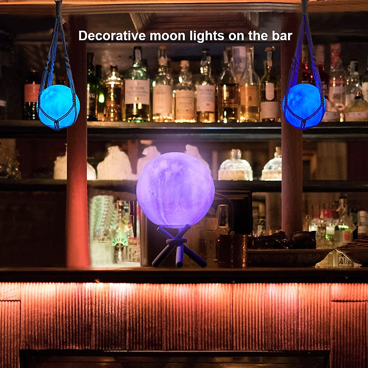 Growiner Moon Lamp, 3D Moon Lamp 5.9Inch Galaxy Lamp Gifts for Girls Lover Age 3 4 5 6 7 8 9 10 11 12 13 14 15 16+ Year Old Teen Girls Birthday Gifts 16 Colors with Stand Touch Pat Remote Night Light