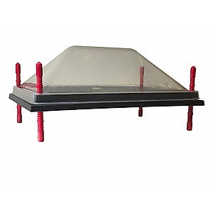 RentACoop Chick Brooder Heating Plate and Anti-Roost Cone Set - Brooder Heat Plate Warms Up to 30 Chicks - Chick Heater with 25 Adjustable Heights and 42 Watts - Safer Than Heat Lamps - 16" x 24"