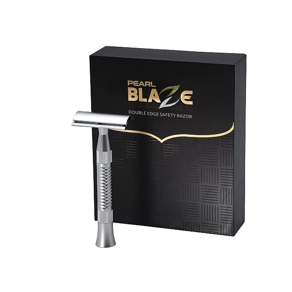 Pearl Shaving Blaze Double Edge Safety Razor for Men - Reusable Metal Razor Made with CNC process | Premium Shaving Razors| Men's Safety Shaving Razor Kit for Valentine's day Gift