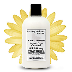 The Soap Exchange Hair Conditioner - Nag Champa Scent - Hand Crafted 12 fl oz / 354 ml Natural Artisan Hair Care, Sulfate & Paraben Free, Nourish, Moisturize, & Protect. Made in the USA.