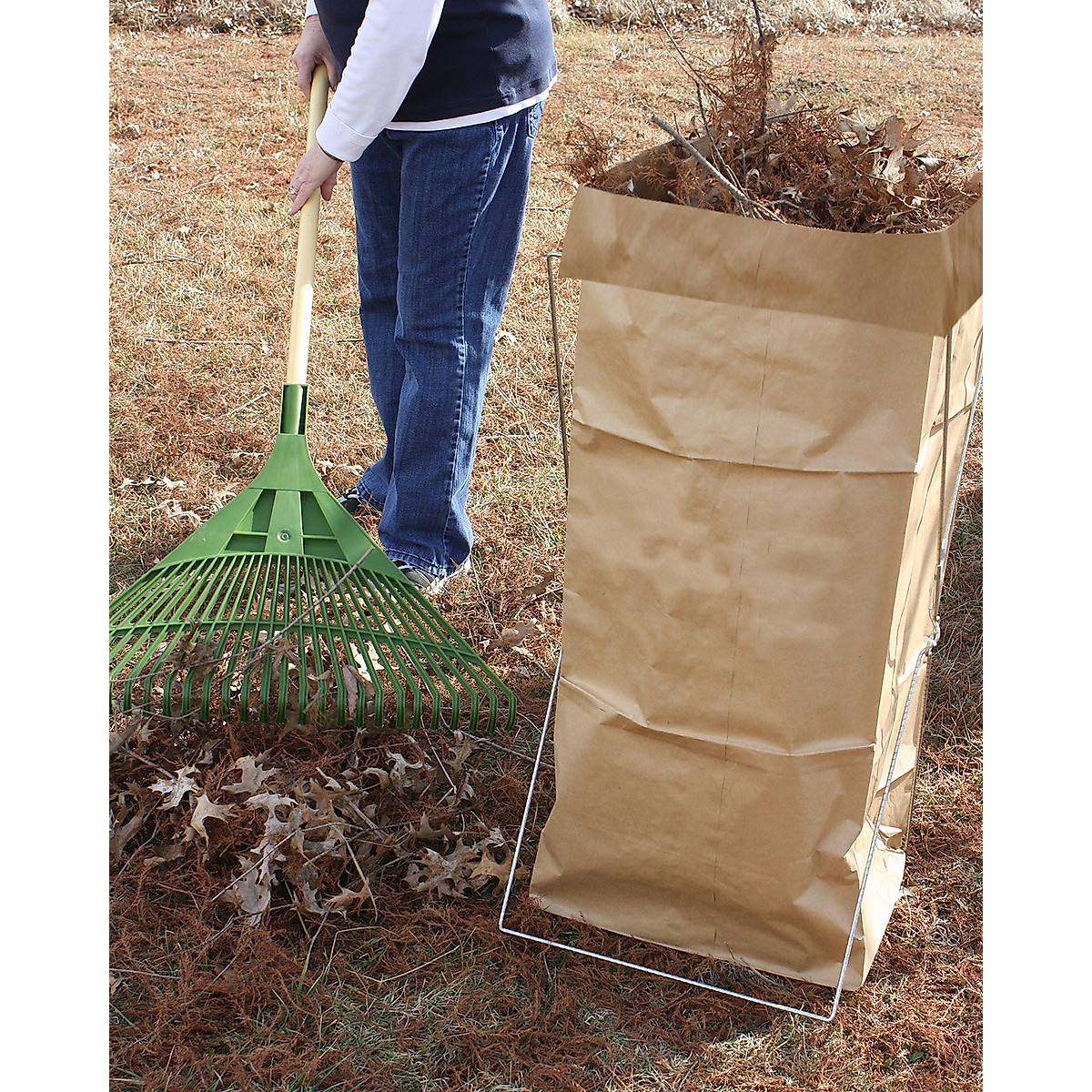 Midwest Gloves & Gear Bag Caddy - Portable Bag Stand for 33 to 39 Gallon Trash Bags, Style 52H8, 2018 Version, 2 Pack, Metal