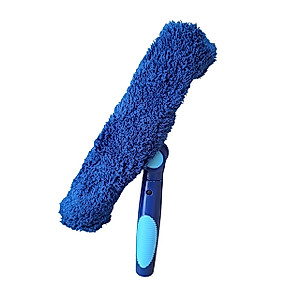 Bring It On Cleaner 20 Foot Reach Extension Pole Plus Squeegee & Window Washer Telescopic Pole for Window Cleaning Extension Pole for Cleaning Windows