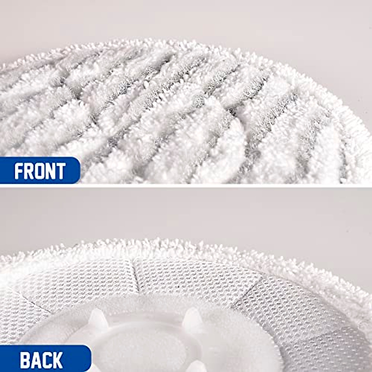 Mocsicka 6 Packs Steam Mop Vacmop Replacement Pads for Shark S7000 S7001 Steam Mops, Steam & Scrub All-in-One, Scrubbing Washable Mop Pads for Any Floors, Reusable Steam Scrub Cleaning Pads