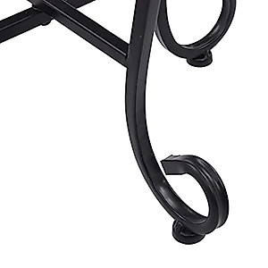 ZQQLVOO Mosaic Plant Table,Plant Rack,Plant Display Stand,Multi-Purpose Plant Stand,Flower Stands,For Backyard,Garden, Balcony,Terrace,Black White