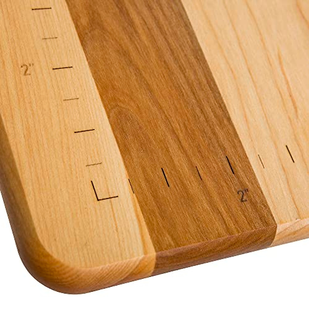 JK Adams Maple with Walnut 24x18 Inch Cleat Pastry Board