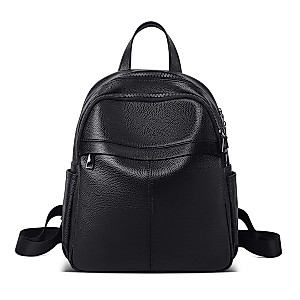 FOXLOVER Leather Backpacks for Women, Genuine Leather Ladies Fashion Rucksack