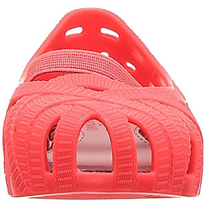 Mini Melissa Kids' Mini Jean + Jason Wu Ballet Flat, Neon Orange, 5 Regular US Toddler