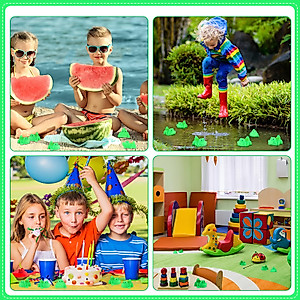 Lenwen 100 Pcs Rubber Crocodile Bath Toy Bulk Mini Alligator Toys Crocodile Bathtub Toys Float Squeak Toys for Summer Pool Parties Halloween Christmas Party Birthday Decoration, 2.8 x 1.3 x 1.3 Inch