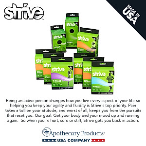 STRIVE Compression Infrared 4"x60" Therapy Wrap for Wrist, Arm, Leg, Ankle, Elbow. Enhances Blood Flow, Reduces Swelling, Accelerates Healing. Black, Made in the USA