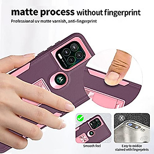 MDCN Military Grade Moto G Stylus 5G Case 2021 - Purple, HD Screen Protector, Magnetic Kickstand, Car Mount, Heavy Duty Protection