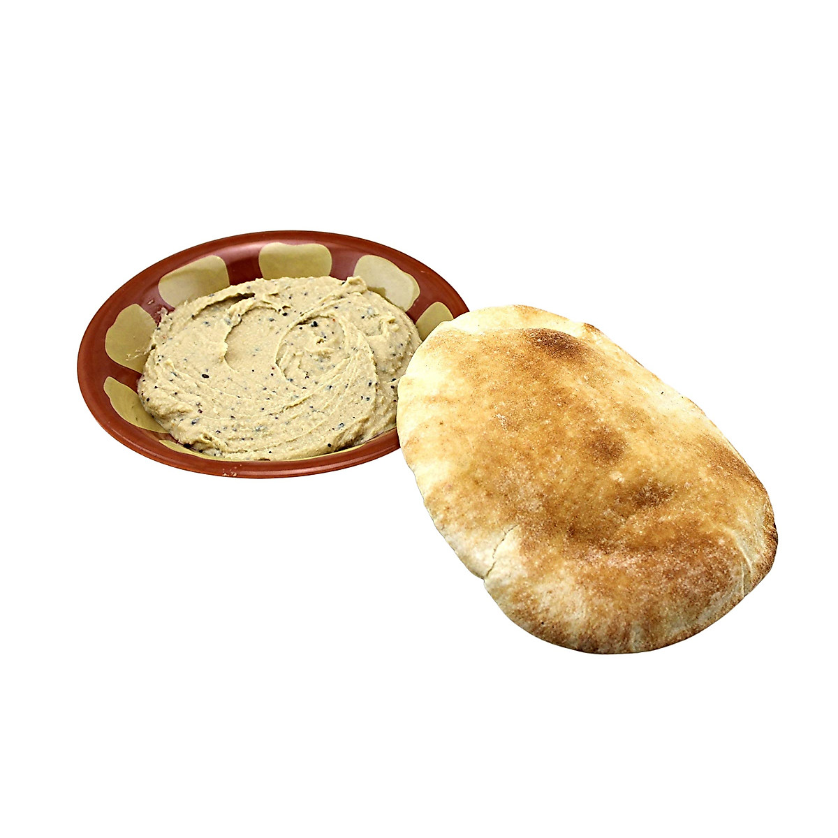 Dependable Industries inc. Essentials 2 Piece Set Melamine Hummus & Guacamole Serving Dip Bowl Condiment Humus Dish