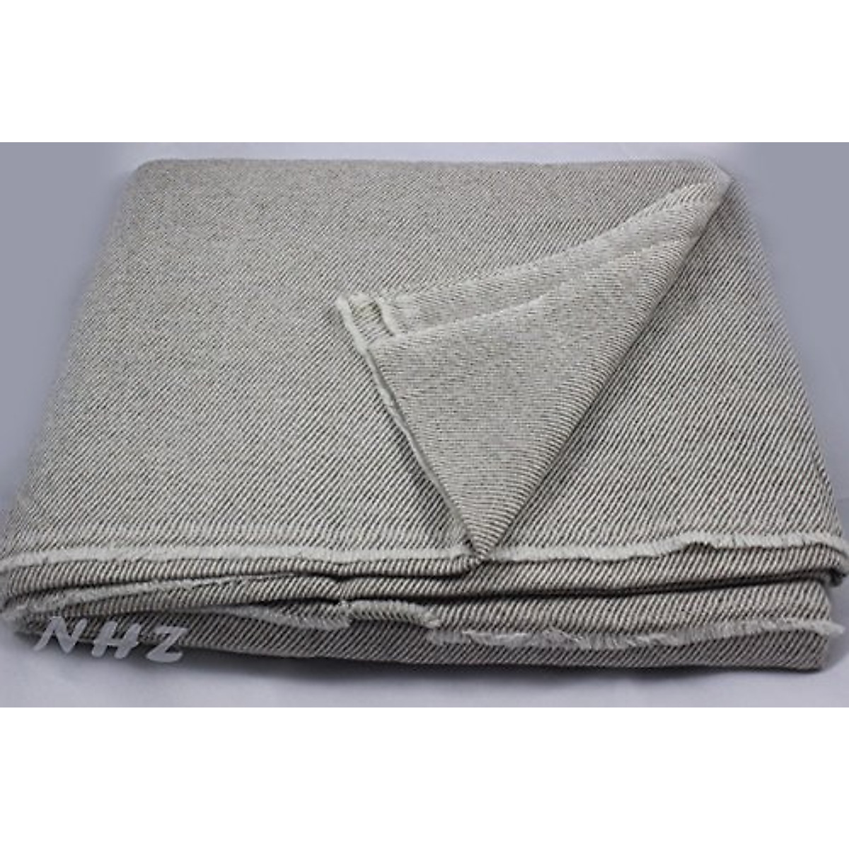 Handicraft Mart Himalayan Extra Large Cashmere Throw,Natural Cashmere Blanket 90" x 108",Hand Made in Nepal … (Light Brown)