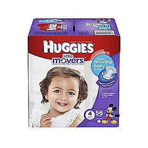 Huggies Little Movers Diapers - Size 4-56 ct