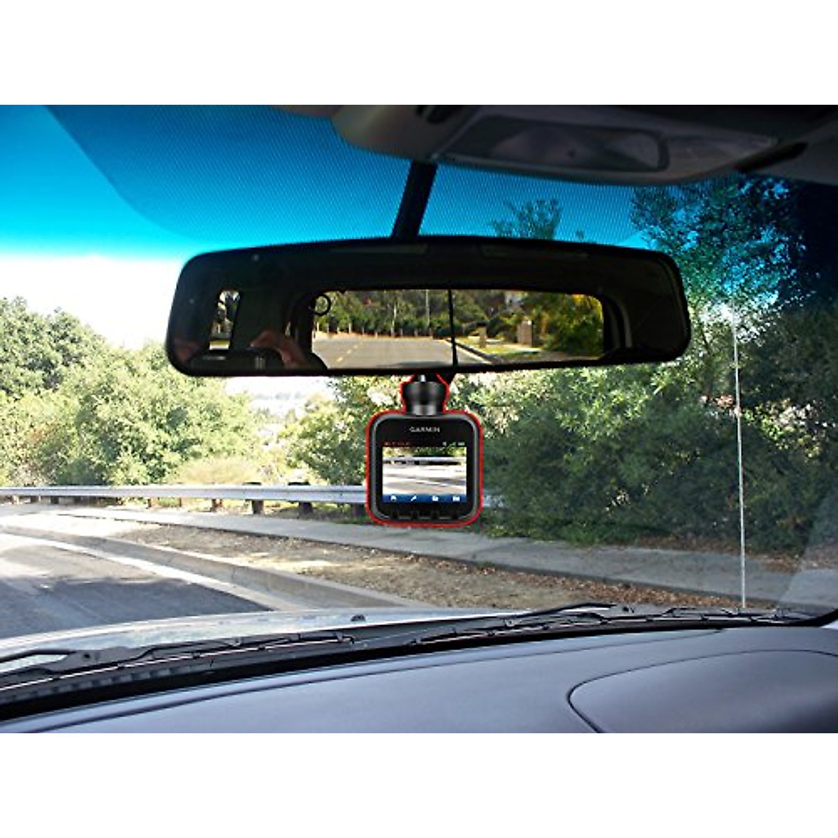 Accessory Basics Car Rearview Mirror Mount Kit for Garmin Dash Cam 10 20 25 45 55 65W 46 56 66W Driving Recorder DASHCAM