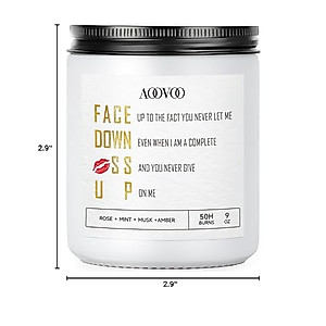 AOOVOO Gifts for Her - Funny Anniversary Candle Gifts for Women, Gifts for Her, Lavender Scented Candle, 9 oz Soy Wax